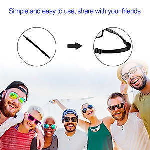 lvvfit Adjustable Glasses Strap, No Tail Adjustable Eyewear Retainer Glasses Straps, Sunglasses Straps for Men,Women,kids(4pcs Purple)