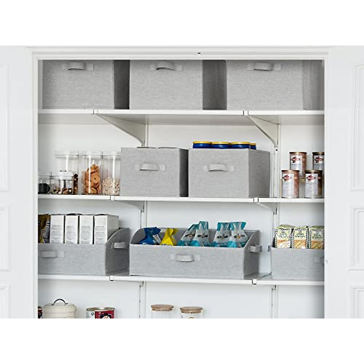 StorageWorks Closet Storage Bins, Storage Box, Foldable Closet Baskets and Bins for Shelves
