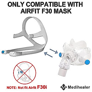2Packs Replacement for F30(S&M), 2Packs F30 with Stronger Elasticity, Include 2PCS &4PCS Clips, Great-Value Supplies by Medihealer