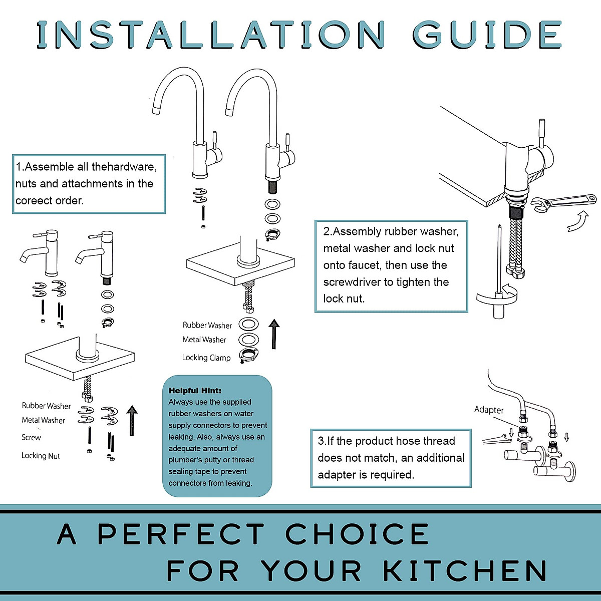 Strictly Sinks Pull Down Kitchen Faucet – Kitchen Faucet with Pull Out Sprayer & 360° Swivel Spout, Faucet for Kitchen Sink with Spray & Stream Modes (Black & Gold Finish)
