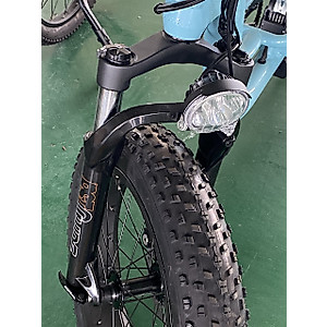 RST Syvrac Electric Bike Snow Bike 20inch Forks Aluminum Alloy for 4.0’’ tire Snow Mountain Bike Spread 135MM Bicycle Fat Suspension Fork