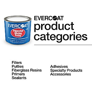 Evercoat Polyester Glazing Putty for Galvanized Steel, Aluminum, Fiberglass & More - 20 Oz