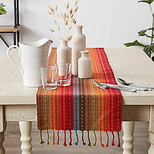 DII Southwest Collection Tabletop, Table Runner, 14x72, Spice