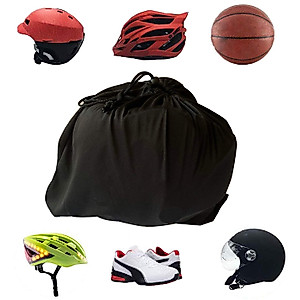 KOOUMOS Motorcycle Helmet Bag Ski Bag Backpack Large Storage Carrying Bags for Sport Riding Travel Motorcycle Bicycle Made of Nylon Cloth with Drawstring Bag (M*2Pack