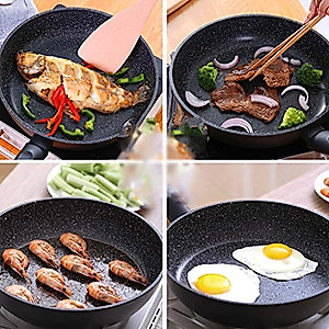 SDGH Saucepan Frying Pan Coating Non-Stick Fry Pan Induction Use Grill Pans Cookware