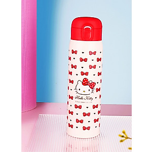 Everyday Delights Hello Kitty Stainless Steel Insulated Water Bottle White 480ml