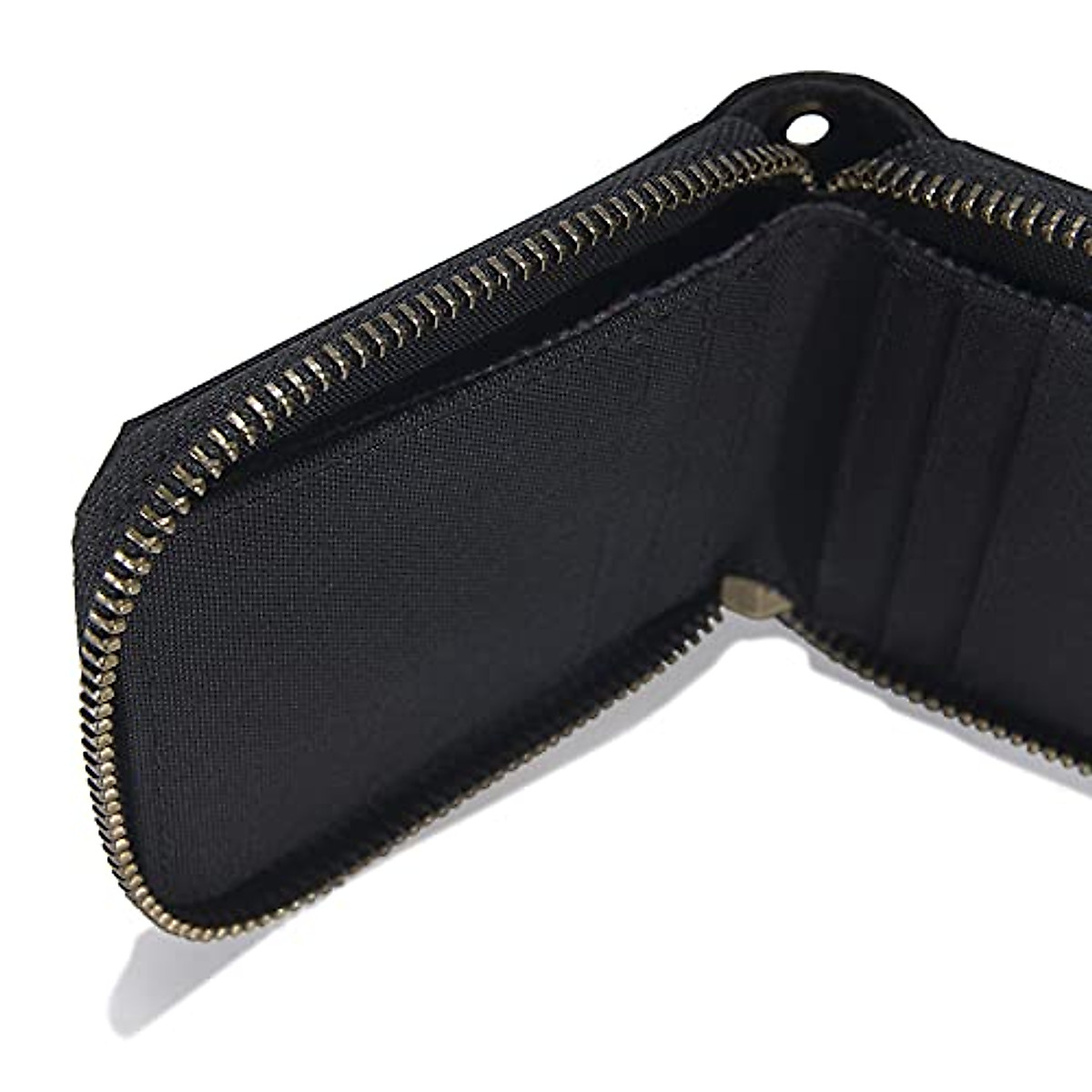 Carhartt Men's Casual Canvas Zip, Durable Zippered Wallets, Black, One Size