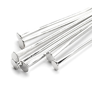 Cousin DIY Flat Head Pins, Single Pack-180 Piece, Silver