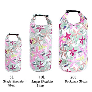 UrbanMover Dry Bag 20L Waterproof Rucksack Everything Day Pack 5L/10L/20L (Spring,20L)