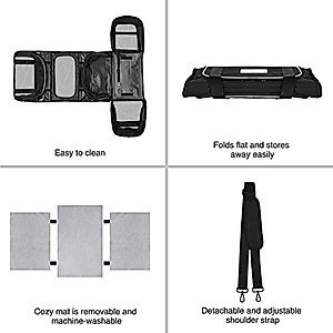 MASKEYON TSA Airline Approved Large Pet Travel Carrier,4 Sides Expandable with 2 Mesh Pockets,3 Entry,Washable Pads,Shoulder Strap,Soft Sided Collapsible Dog Carrier for 2 Cats,Kittens,Puppies,Dog