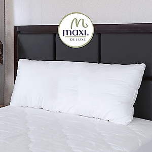 Maxi Body Pillows for Sleeping 100% Cotton Shell, Down Alternative Fiber Fill, Only Quality Fabrics Used and Breathable Cooling Body Pillow 20x55