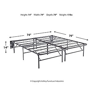 Signature Design by Ashley Better than a Boxspring RTA Foundation, 14 Inch Mattress Riser, King