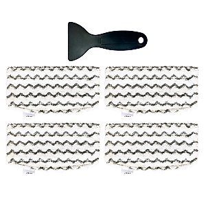 Dttery 4 Pack for Shark Steam Mop S1000 S1000A S1000C S1000WM S1001C S1200 Rectangle Dirt Grip Washable Microfiber Pads Replacement Part P1000C5
