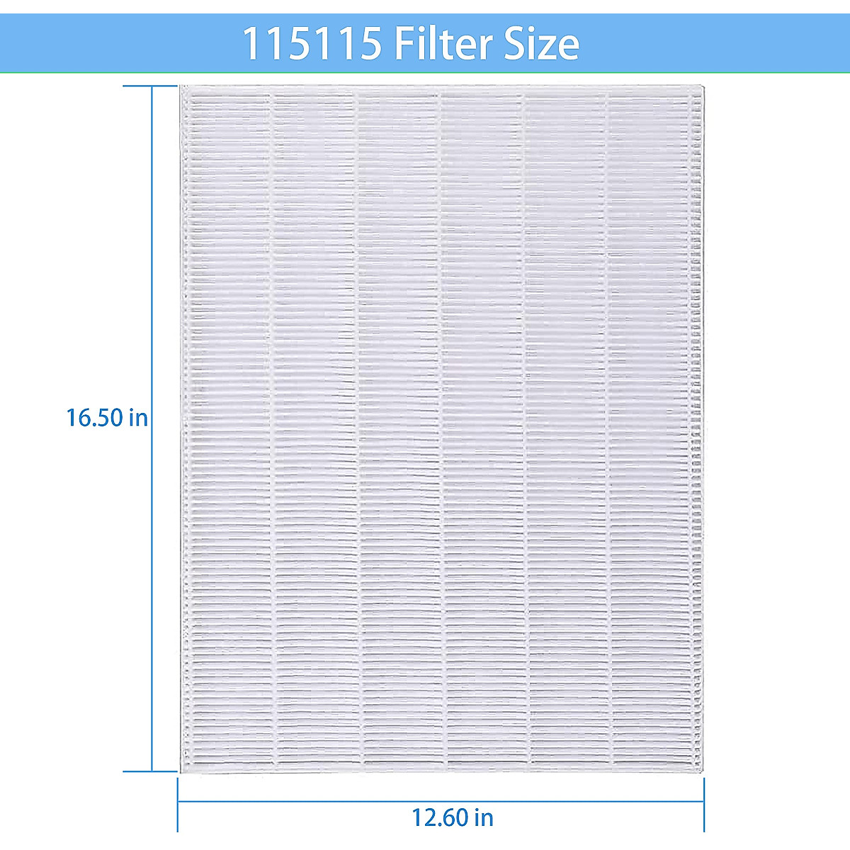 115115 Filter, Replacement Filters A 115115 Size 21 Compatible with Winix PlasmaWave air Purifier 5300 6300 5300-2 6300-2 P300 C535 AM90 1 True HEPA Filter and 4 Active Cotton Filters (White+Black)