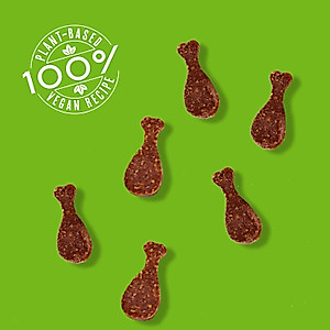 Bright Planet Pet | Better BBQ Chick'n Plant-Based Vegan Dog Treats - 6oz | Sustainable Natural Clean Label Hypoallergenic Allergy-Friendly | Low-Calorie Soft Veggie Dog Treats | Made in USA