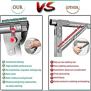 NIUTA 59 inches Drying Rack Clothing, Stainless Steel Clothes Drying Rack Intdoor, Collapsible Drying Rack, X150