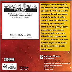 Did You Know? 2023 Day-to-Day Calendar: Brain Food: Fun Facts to Snack On