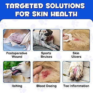 Pet Wound Healing Spray| Dogs, Cats, Horses, Skin Aid Spray for Cats and Dogs | First Aid Spray for Wound Care | Healing on Cuts, Hot Spot, Burns, Skin Irritation, for Relief & Treatment |100m