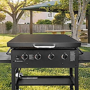 Hinged Lid for 36 inch Blackstone Griddle, Multi-Function Griddle Lid with LED Light, Pot Lid Rack, 4 Hooks, Blackstone Grill Accessories