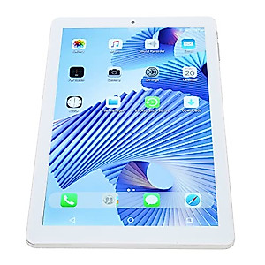 Airshi 10.1 Inch Tablet, Silver Dual Standby Dual Card Tablet PC 1920x1200 5G WiFi 100-240V 10 for Writing (US Plug)