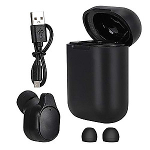 Wireless Bluetooth 33 Language Cellphone Translator Earbuds, Smart Delayed Translation Mini Single Ear Headset with Charging Box, Support for Mobile Phone Translation