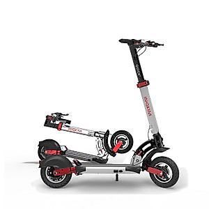 INOKIM QUICK4 Super Electric Scooter Adults 600W (1100W Max) Motor, 44 Mile Range, 25 MPH, 10" Pneumatic Tires, Front & Rear LED Light, Fast Folding Escooter
