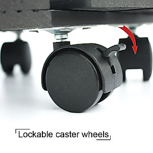 CERBIOR Plant Caddy Heavy Duty Plant Pot with 5 Rolling Wheels Indoor/Outdoor Holds up to 14 Inches and 150 Lbs Strong and Sturdy Design (14 Inch Square, Charcoal)