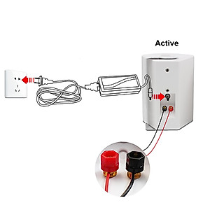 Herdio 5.25 Inch 300 Watts Indoor Outdoor Bluetooth Speakers Waterproof Wall Mount Speakers Wired System All Weather Resistant for Patio Porch Home Theather Backyard(White)