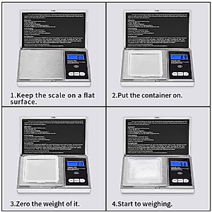 Diamond Tester Pen, High Accuracy Jewelry Diamond Tester＋200g/0.01g Mini Jewelry Scale＋60X Mini LED Magnifying, Professional Diamond Selector for Novice and Expert, Thermal Conductivity Meter