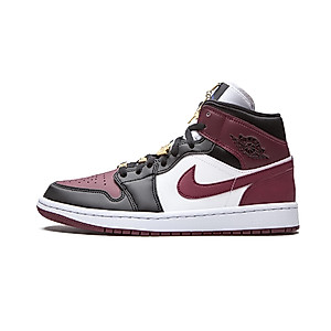 Jordan Womens WMNS Air Jordan 1 Mid SE CZ4385 016 Gold Pendants - Size 12W