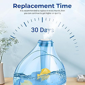 Funmit 12 Pack Universal Humidifier Cleaner Fish Compatible with Almost All Humidifiers and Fish Tanks, Purifies Water, Prevents Hard Water Build-Up, Reduces Scale, Yellow