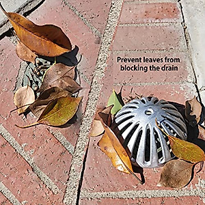 Leyso FS-DS Heavy Duty Aluminum Dome Sink Drain Strainer Floor Drain Cover for Kitchen, Restaurant, Bar, Buffet or Food Service. 5-1/4" Diameter x 2-1/4"H (1 pcs)