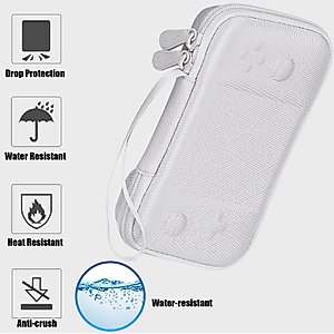 Aenllosi Hard Storage Case Replacement for Backbone One Mobile Gaming Controller (White,Case Only)