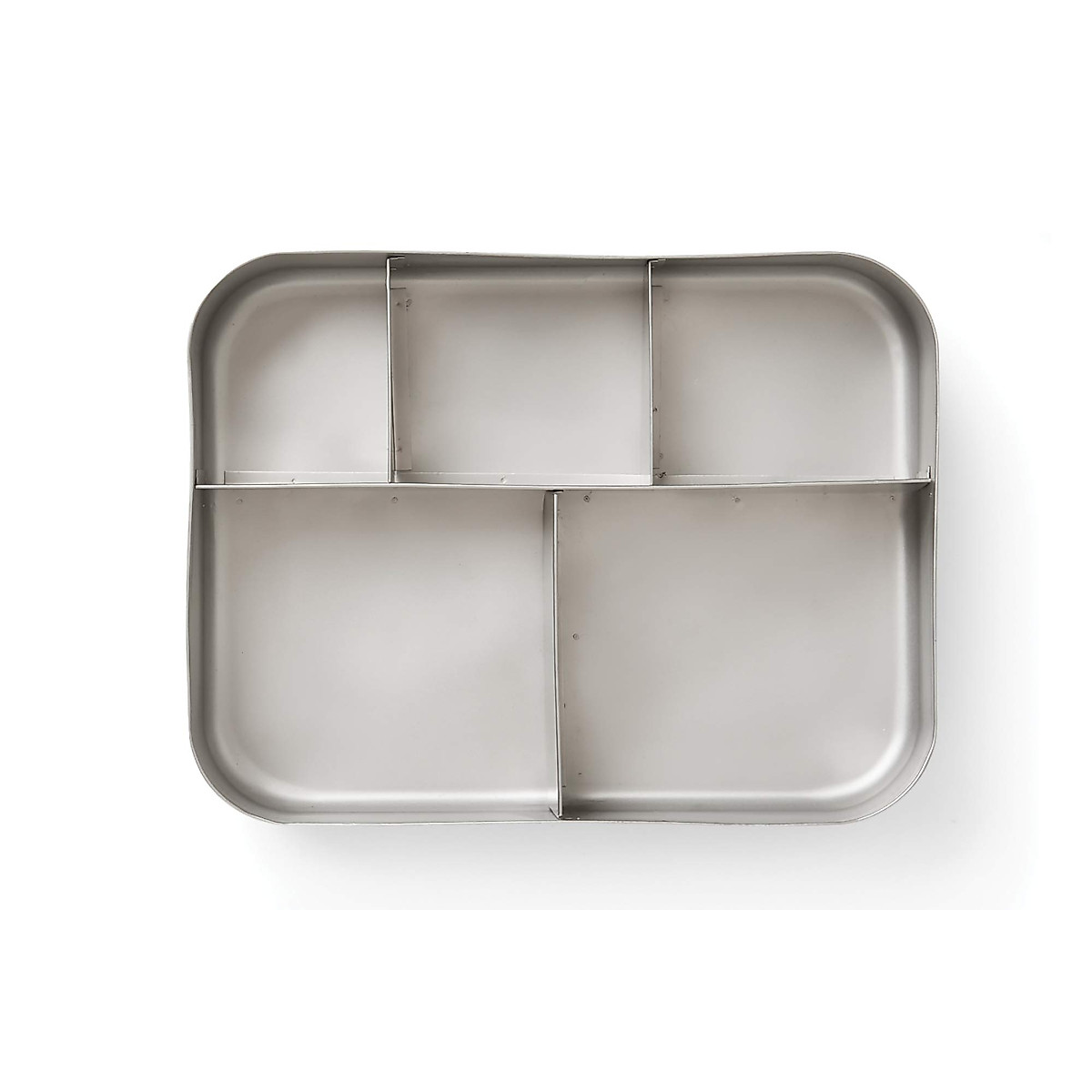 Bits Kits Stainless Steel Bento Box Lunch and Snack Container for Kids and Adults, 5 Sections