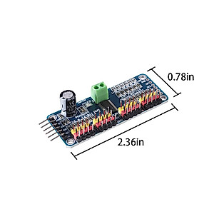 ACEIRMC 3pcs 16 Channel PWM Servo Motor Driver PCA9685 IIC Module 12-Bit for Arduino Robot or Raspberry pi