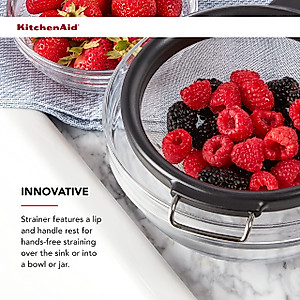 KitchenAid Classic Strainer, 7-Inch, Black