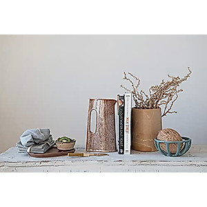 Creative Co-Op S/2 Stoneware Baskets w Reactive Glaze Bowl, Multicolored, 2