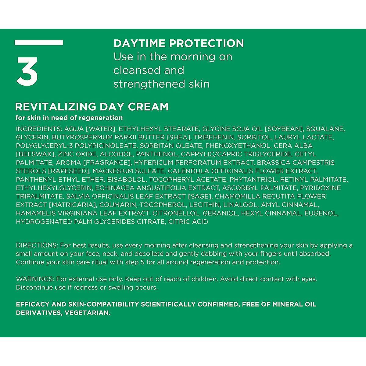 ANNEMARIE BÖRLIND - LL REGENERATION Revitalizing Day Cream - Natural Vitamin C E and Retinoid Anti Aging Face Cream for Visibly Firmer and Wrinkle Free Skin - Step 3 of 5 - 1.69 Fl Oz.