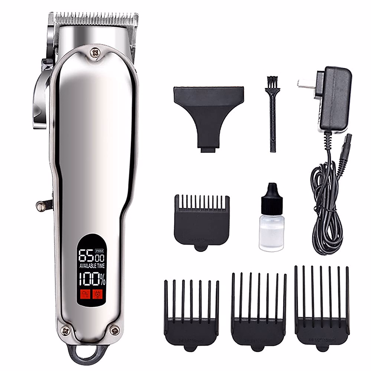 Metal Body Electric Clippers, Strong Power, No Damage to Pet Skin, Fine Adjustment of The First Five Gears, Large-Capacity Lithium Battery