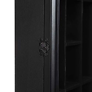 Gallery Solutions 17x26 Display Hinged Front, Black Shot Glass Case OD 17", 17" x 26"