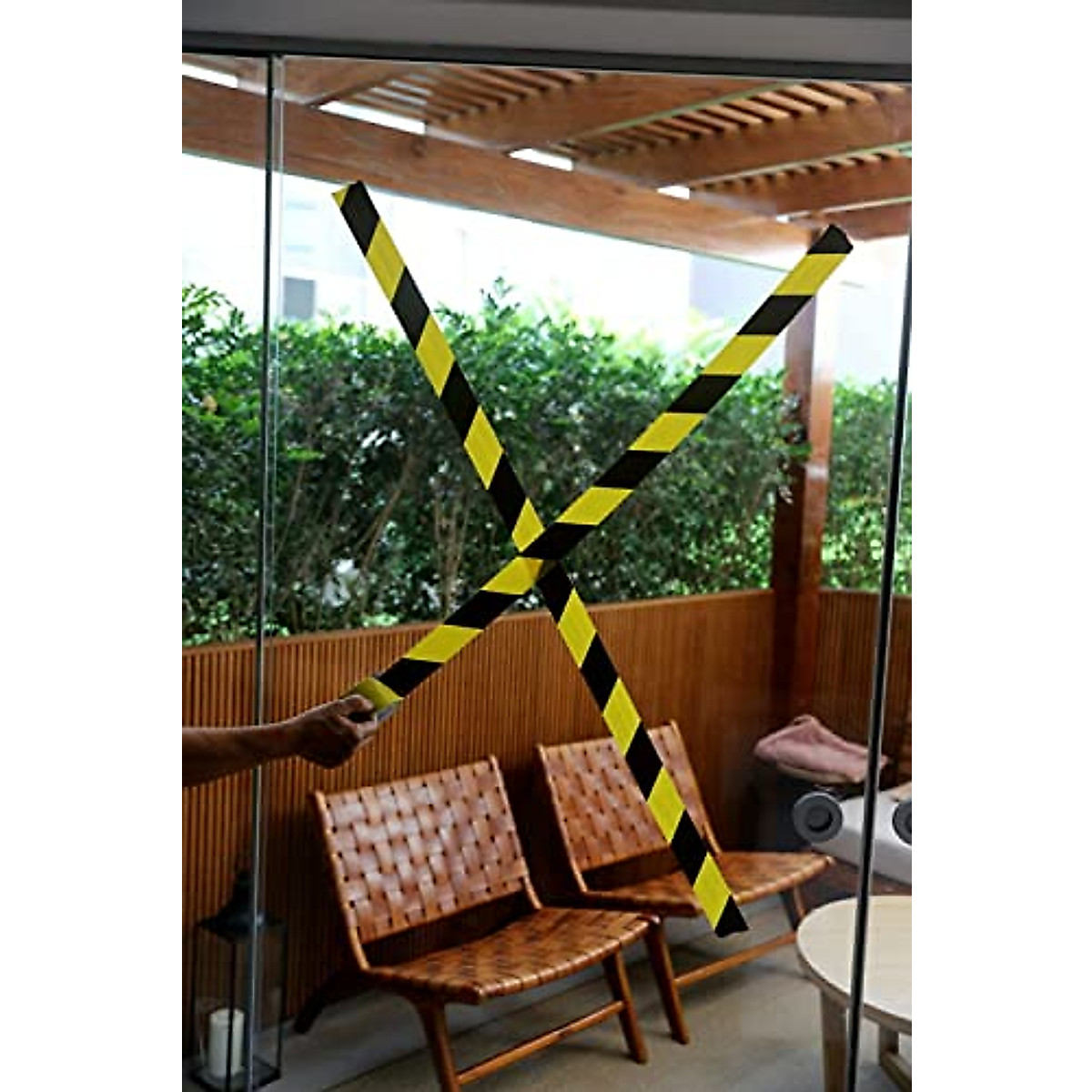 3M 1125-BY Hazard Marking Duct Tape, Black & Yellow, 1.88 inches by 25 Yards, 1 roll