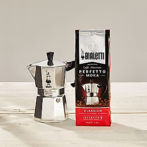 Bialetti Caffe Italian Roasted - 8.8 oz Espresso Ground Coffee - Classico Perfect for Moka - Intensity 7