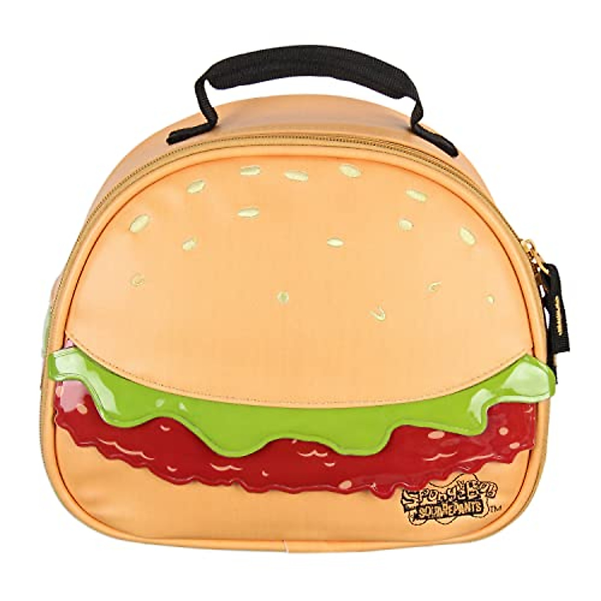 INTIMO Nickelodeon SpongeBob SquarePants Krabby Patty Single Compartment Lunch Box Bag