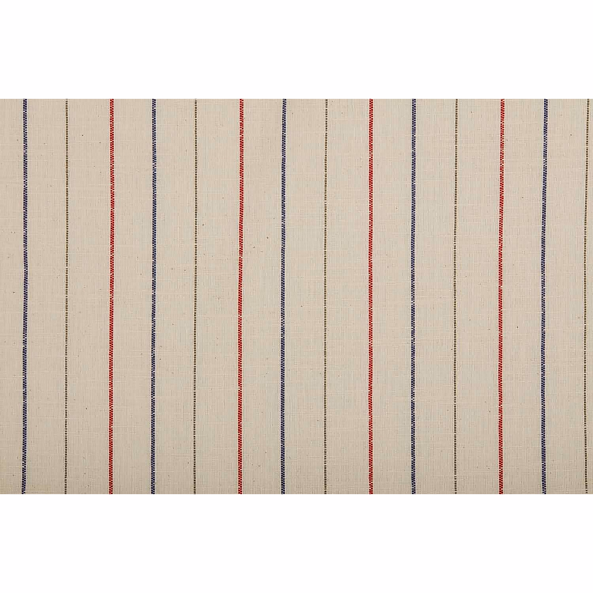 Betsy Stripe Tie Top Tier Curtains, Set of 2, 24" L x 36" W, Farmhouse, Country, Patriotic, Primitive Americana Style Tab Café Curtains