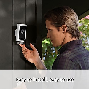 Ring Stick Up Cam Pro, Battery | Two-Way Talk with Audio+, 3D Motion Detection with Bird’s Eye Zones, and 1080p HDR Video & Color Night Vision (2023 release), White