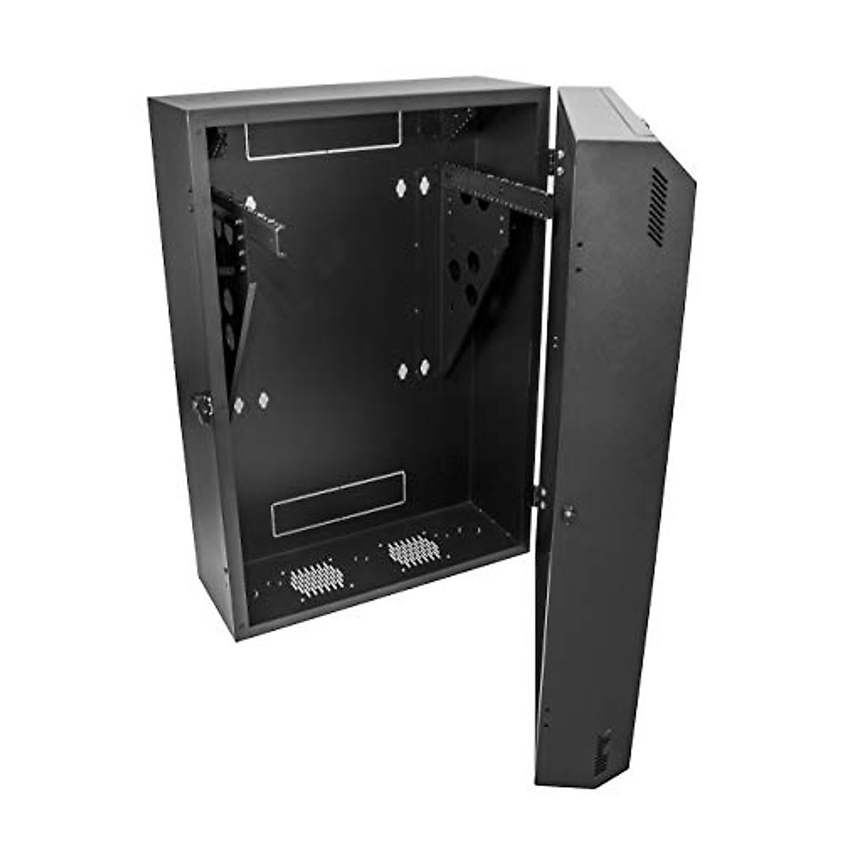 StarTech.com 8U 19" Vertical Wall Mount Server Rack Cabinet - Low Profile (15") - 30" Deep Locking Network Enclosure w/2U for Switch Patch Panel Router Mounting IT/Data Cabinet Assembled (RK830WALVS)
