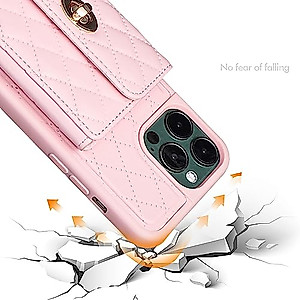 WATSKY Suitable for iPhone 14Pro Mobile Phone case, Card case, Organ Card case Leather case Light Purple