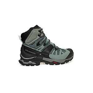 Salomon Quest 4 Gore-TEX Hiking Boots for Women, Slate/Trooper/Opal Blue, 5.5