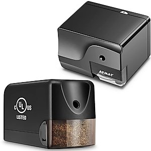 Electric Pencil Sharpener, Heavy Duty Pencil Sharpener for Classroom, Fast Sharpen in 3-5s, Save Pencils for 6-8mm Colored Pencils
