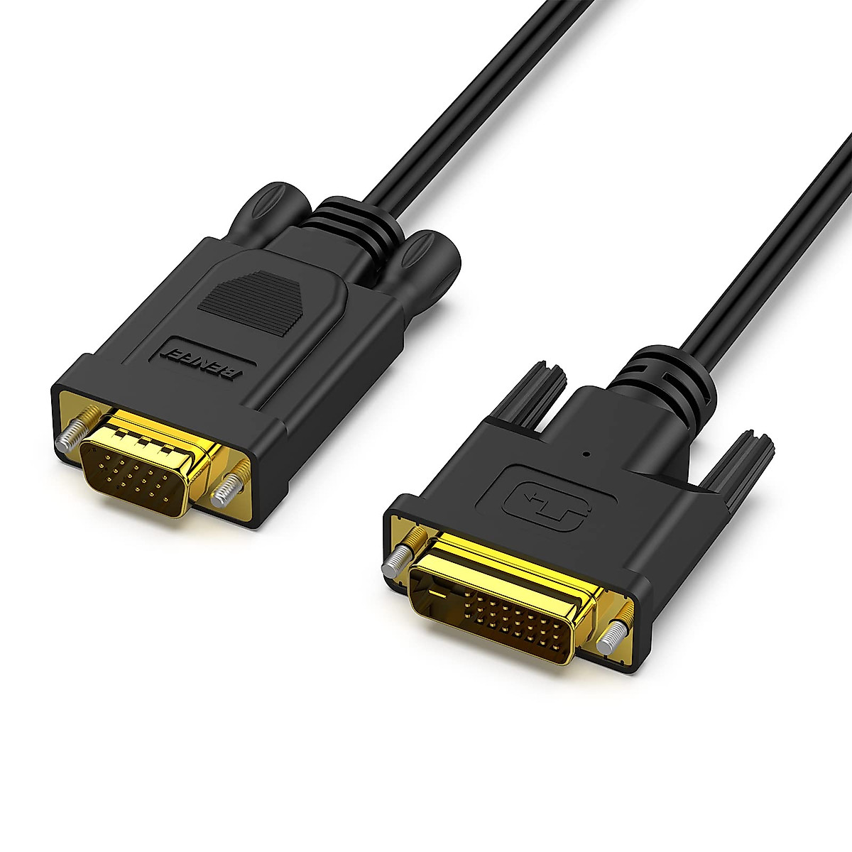 BENFEI Active DVI-D to VGA, DVI-D 24+1 to VGA 6 Feet Cable Male to Male Gold-Plated Cord